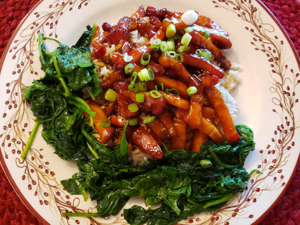 Garlic ginger Glazed Sticky Pork – Grammy Cooks